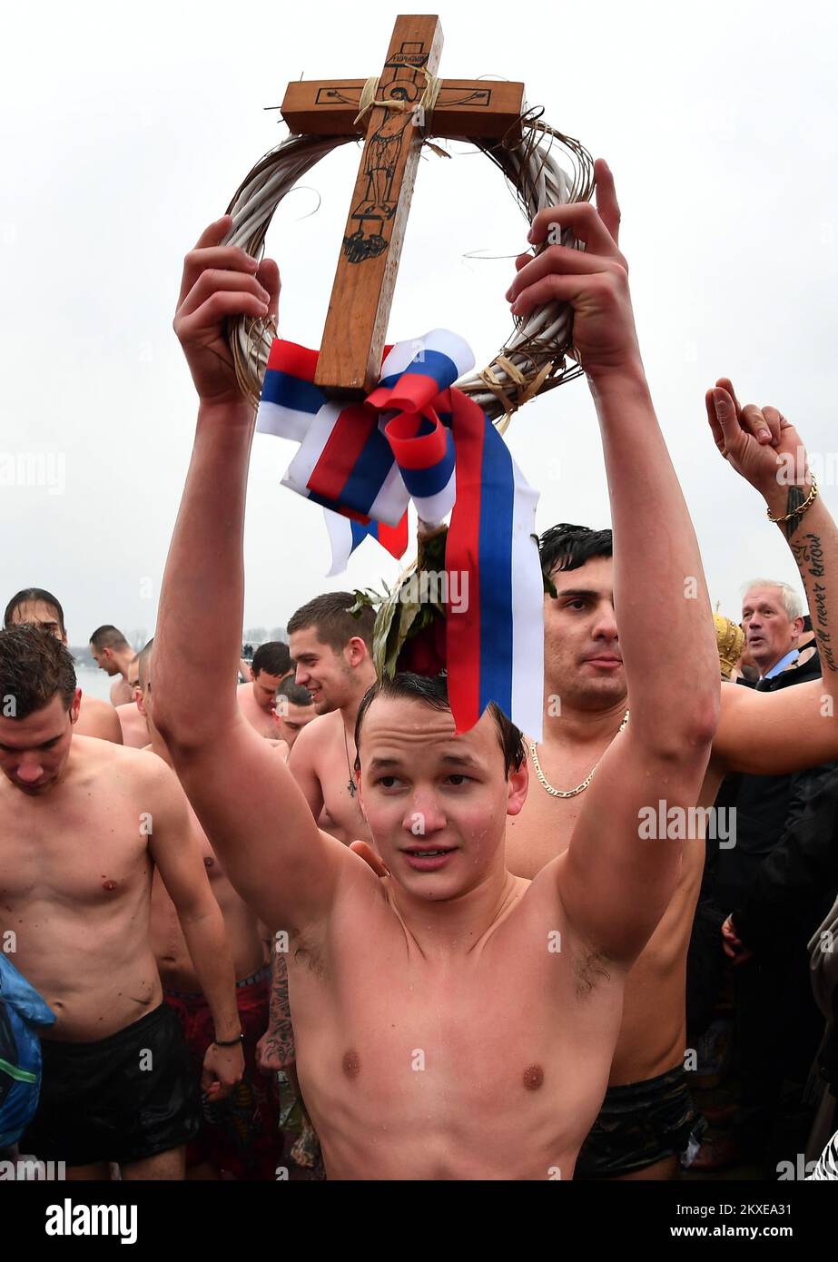 19.01.2020., Serbia, Beograd - A traditional swim for the Epiphany was ...