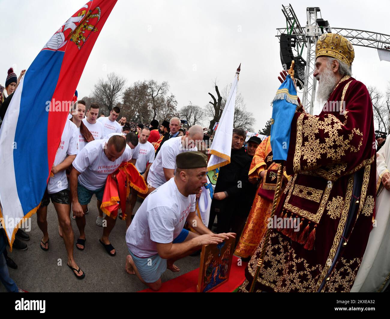 19.01.2020., Serbia, Beograd - A traditional swim for the Epiphany was ...