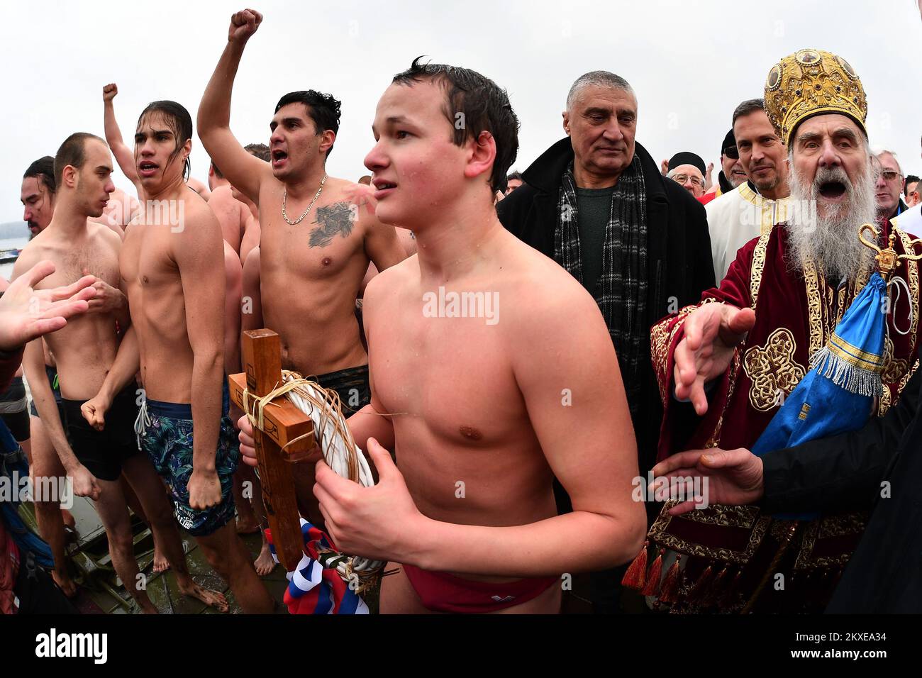 19.01.2020., Serbia, Beograd - A traditional swim for the Epiphany was ...