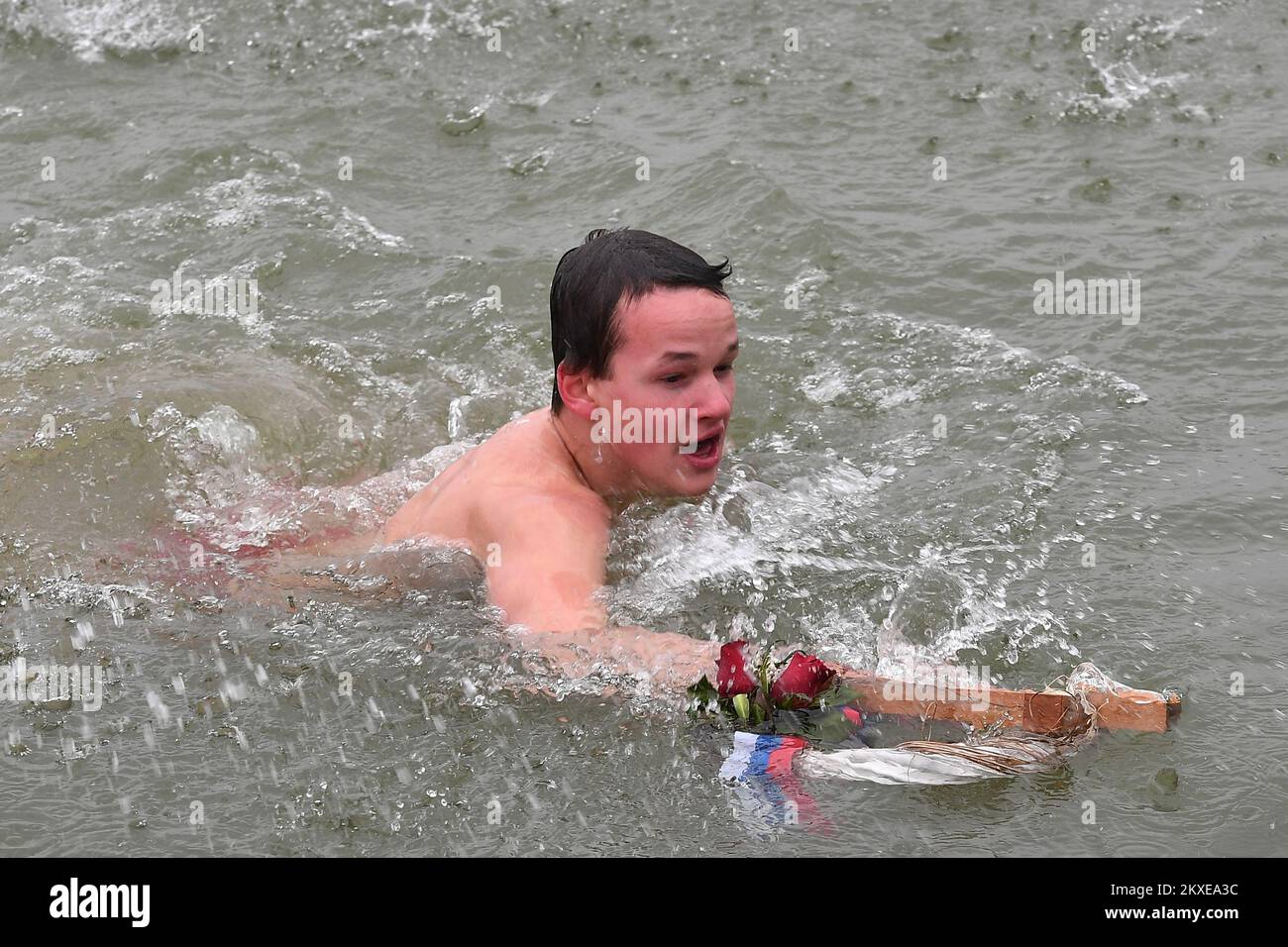 19.01.2020., Serbia, Beograd - A traditional swim for the Epiphany was ...