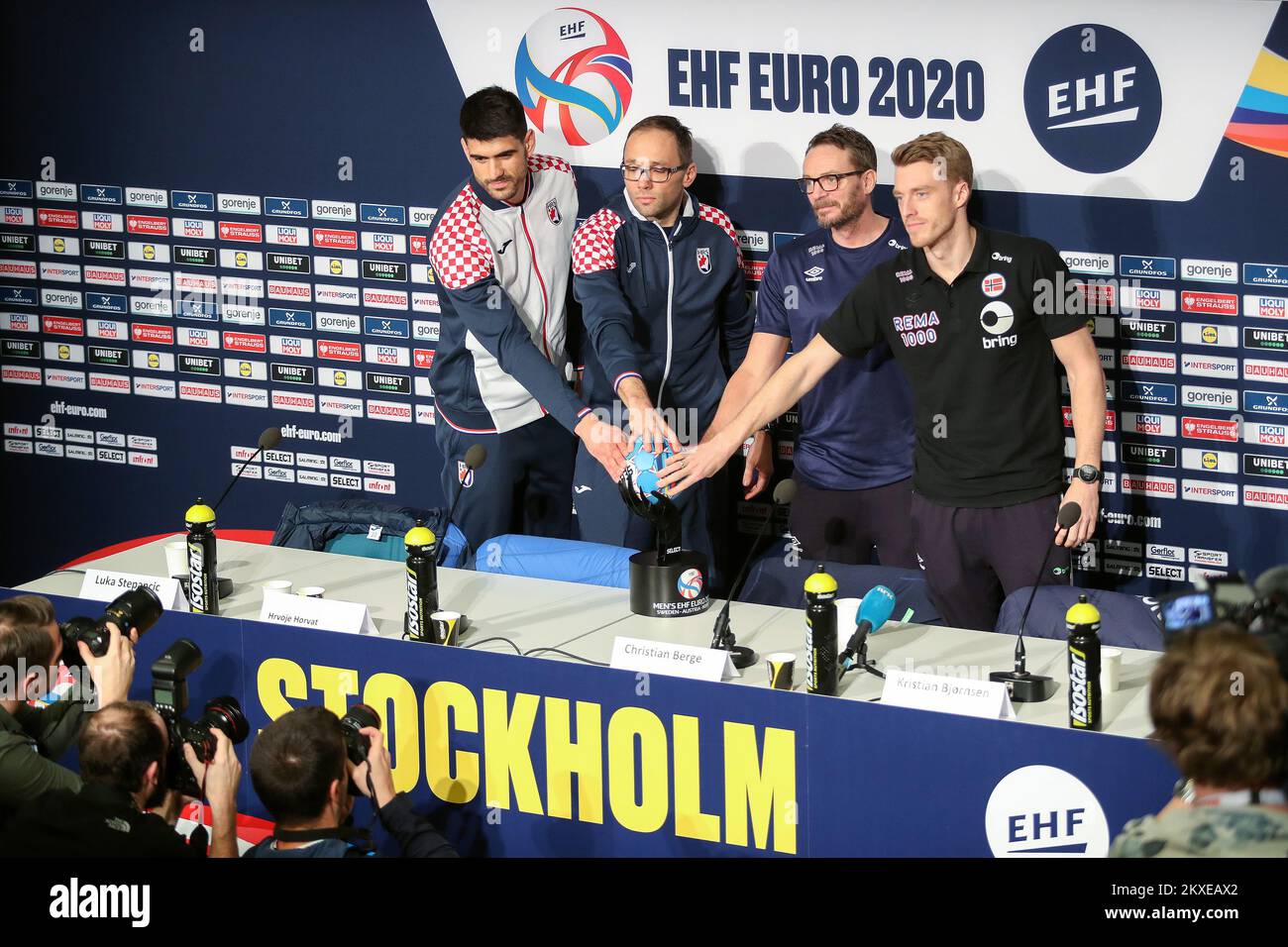23.01.2020., Tele 2 Arena, Stockholm,Sweden - Men's EHF EURO 2020.Press ...