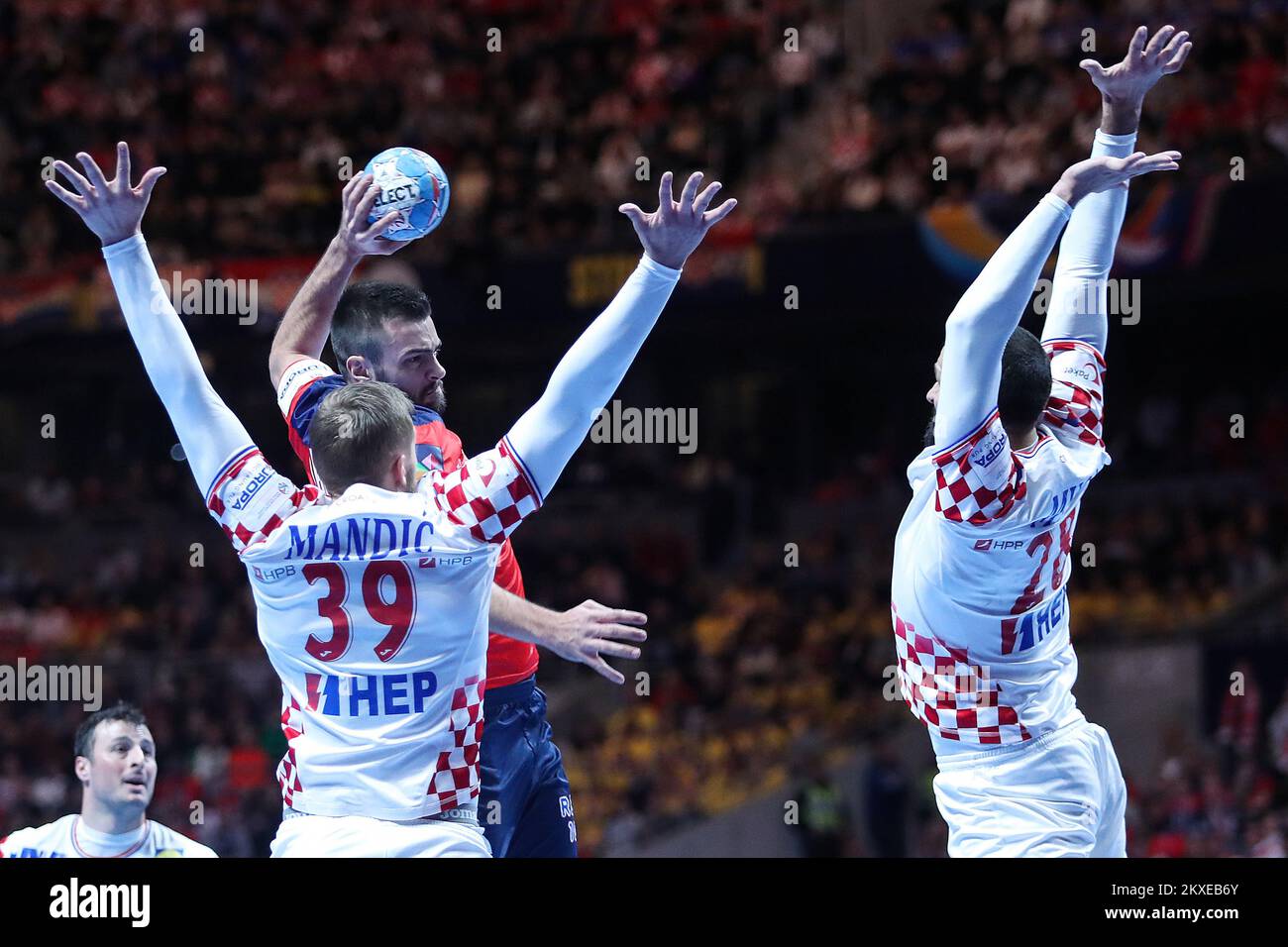 24.01.2020., Tele 2 Arena, Stockholm, Sweden - EHF EURO 2020, Semi ...