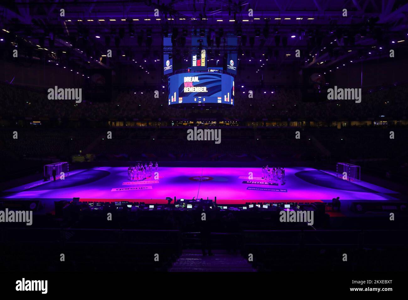 Overview of the Tele2 Arena before the Men's EHF EURO 2020 final match ...