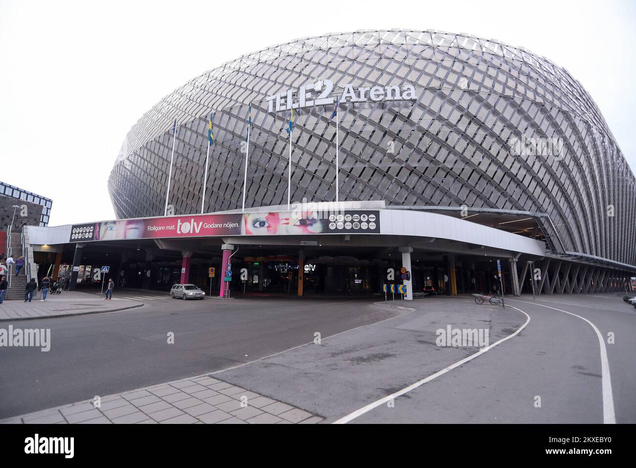 View of the Tele2 Arena before the Men's EHF EURO 2020 final match ...