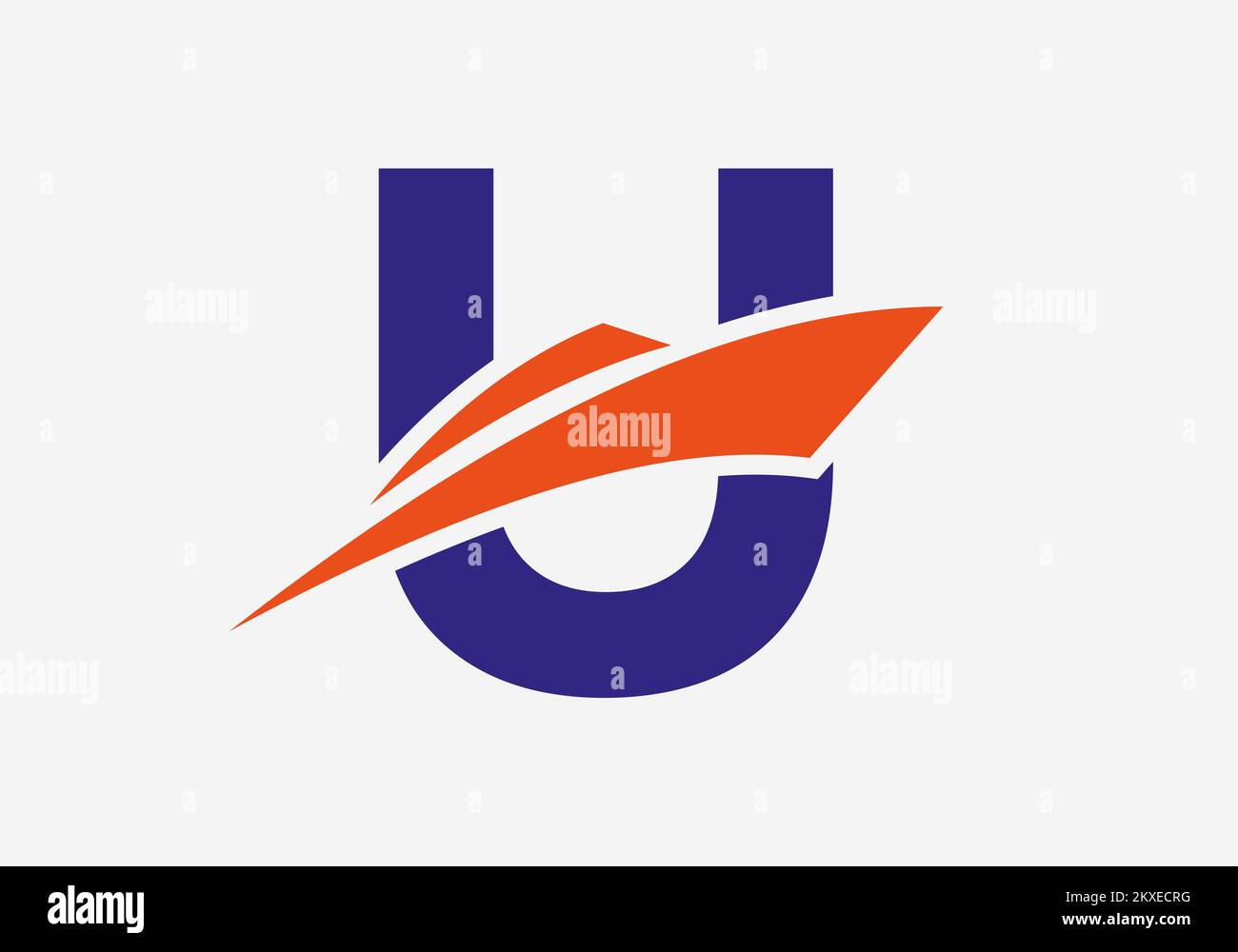 Letter U Shipping Logo Sailboat Symbol. Nautical Ship Sailing Boat Icon ...