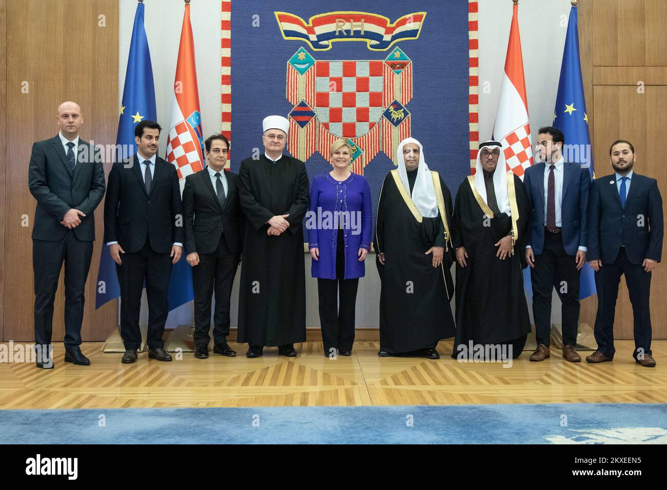 04.02.2020., Zagreb, Croatia - Croatian President Kolinda Grabar ...