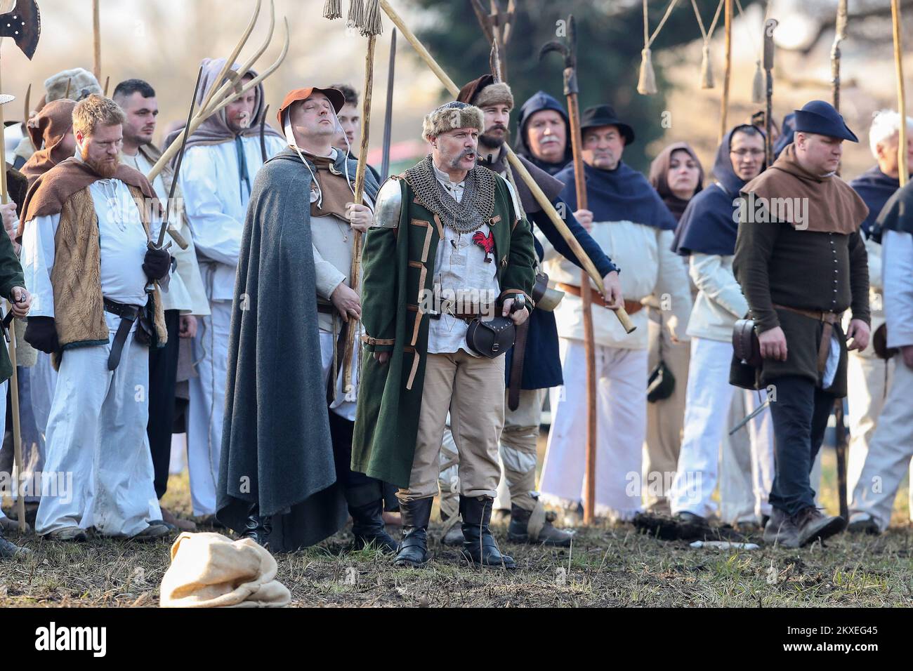 08.02.2020., Croatia, Donja Stubica - A reconstruction of the battle ...