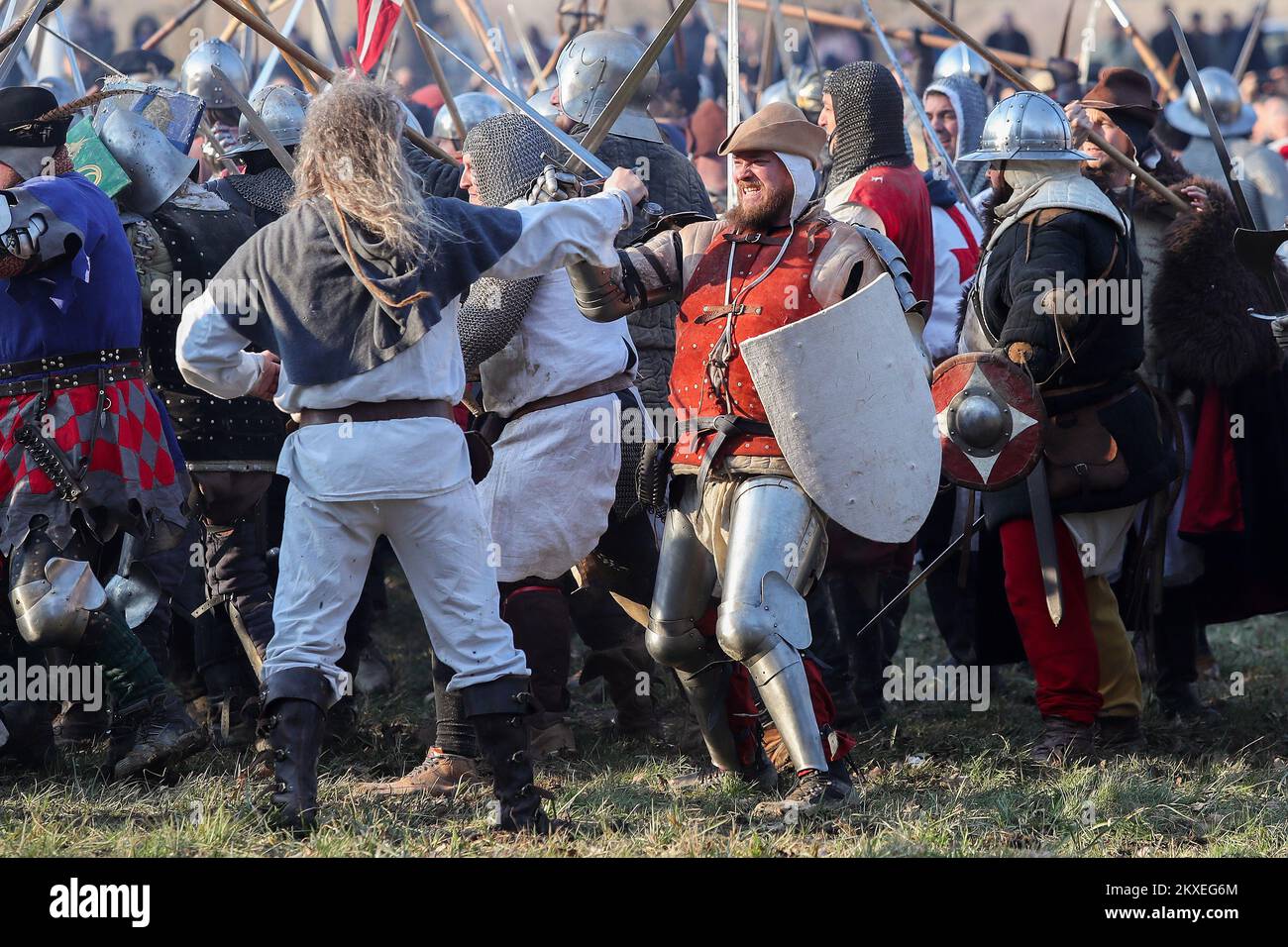 08.02.2020., Croatia, Donja Stubica - A reconstruction of the battle ...
