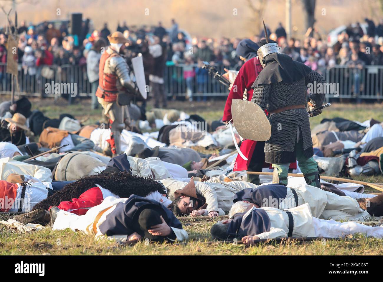 08.02.2020., Croatia, Donja Stubica - A reconstruction of the battle ...
