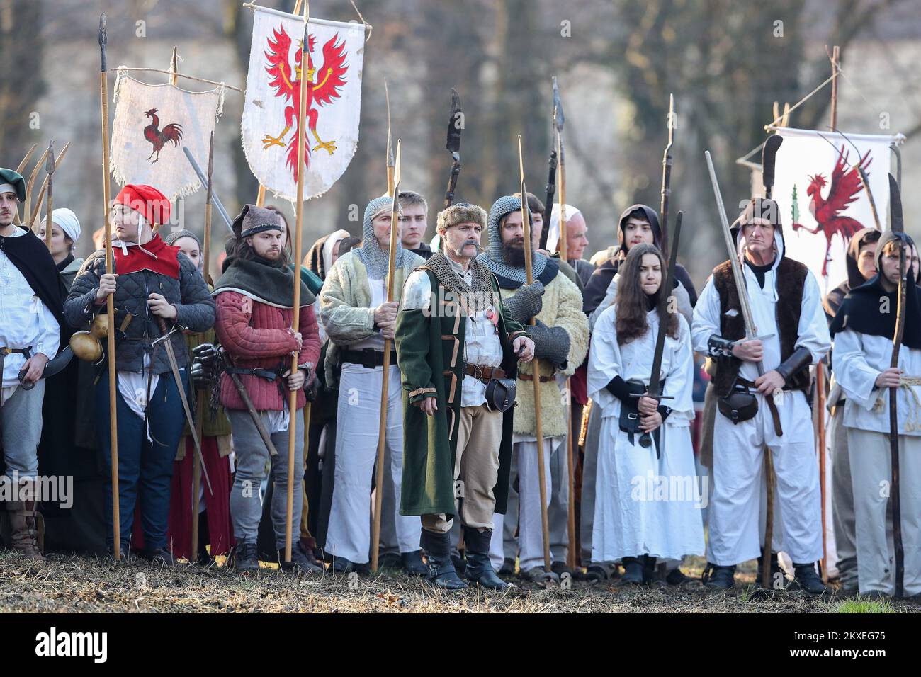 08.02.2020., Croatia, Donja Stubica - A reconstruction of the battle ...
