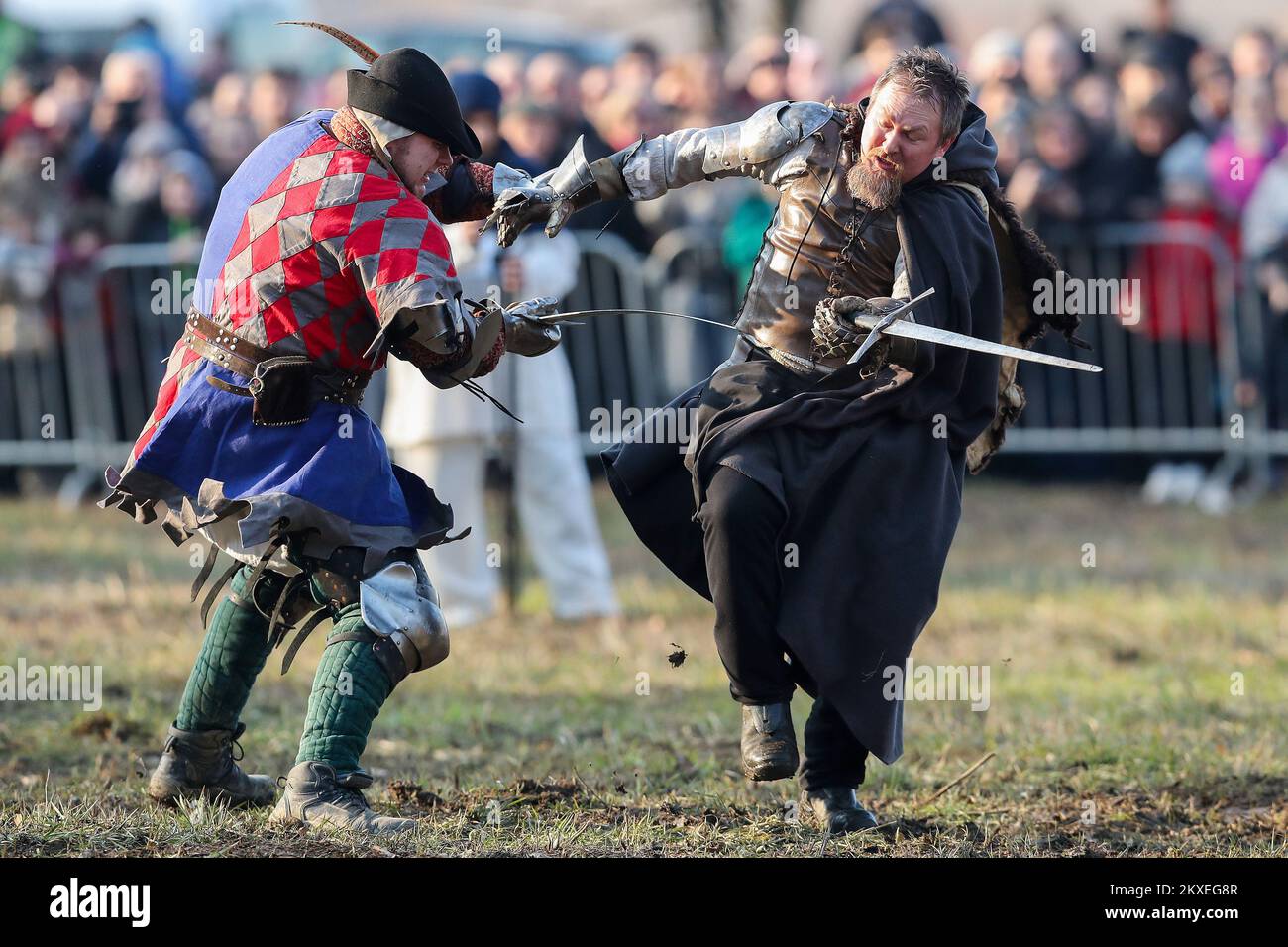 08.02.2020., Croatia, Donja Stubica - A reconstruction of the battle ...