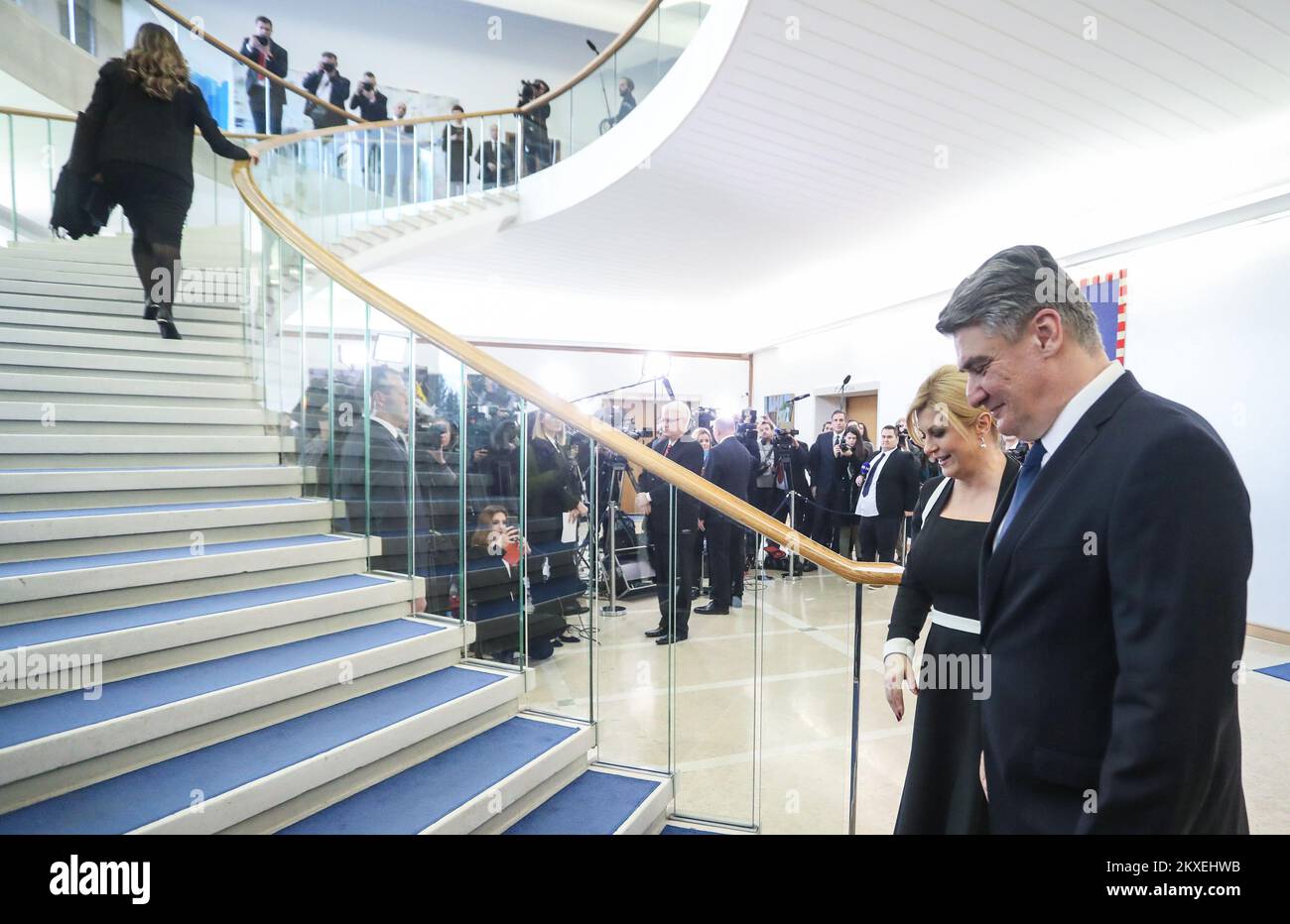 18.02.2020., Zagreb, Croatia - The inauguration ceremony of newly ...