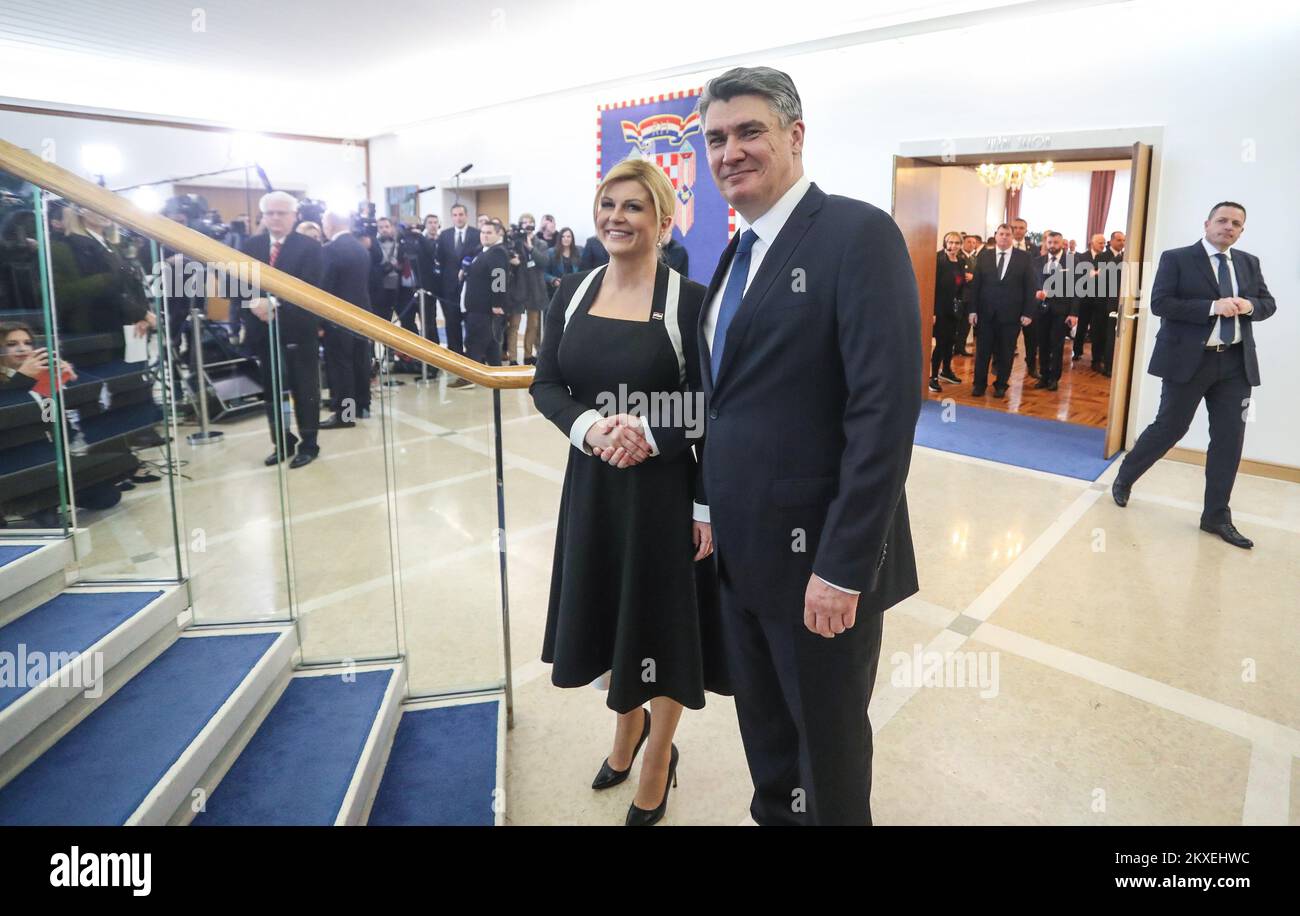 18.02.2020., Zagreb, Croatia - The inauguration ceremony of newly ...