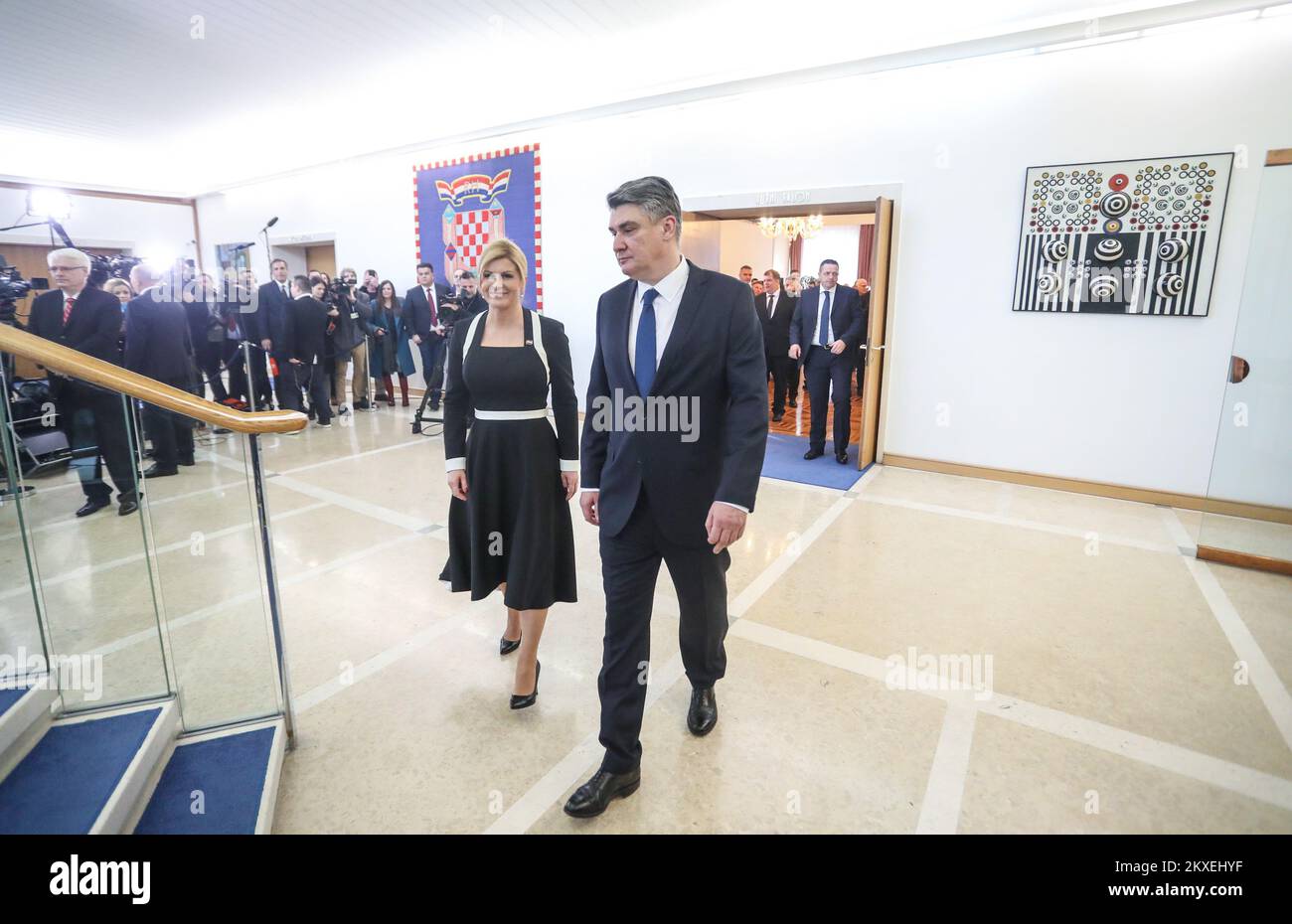 18.02.2020., Zagreb, Croatia - The inauguration ceremony of newly ...