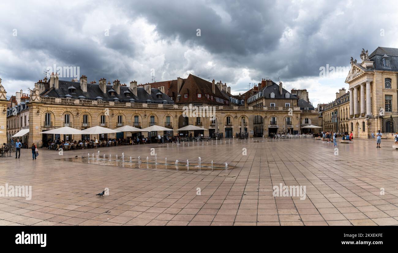 Dijon, France - 14 September, 2022: the Place de la Liberacion Square ...
