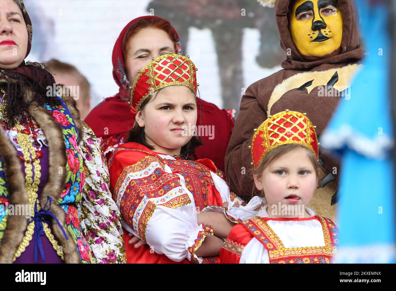 29.02.2020., Croatia, Zagreb -Presentation of Russian carnival ...