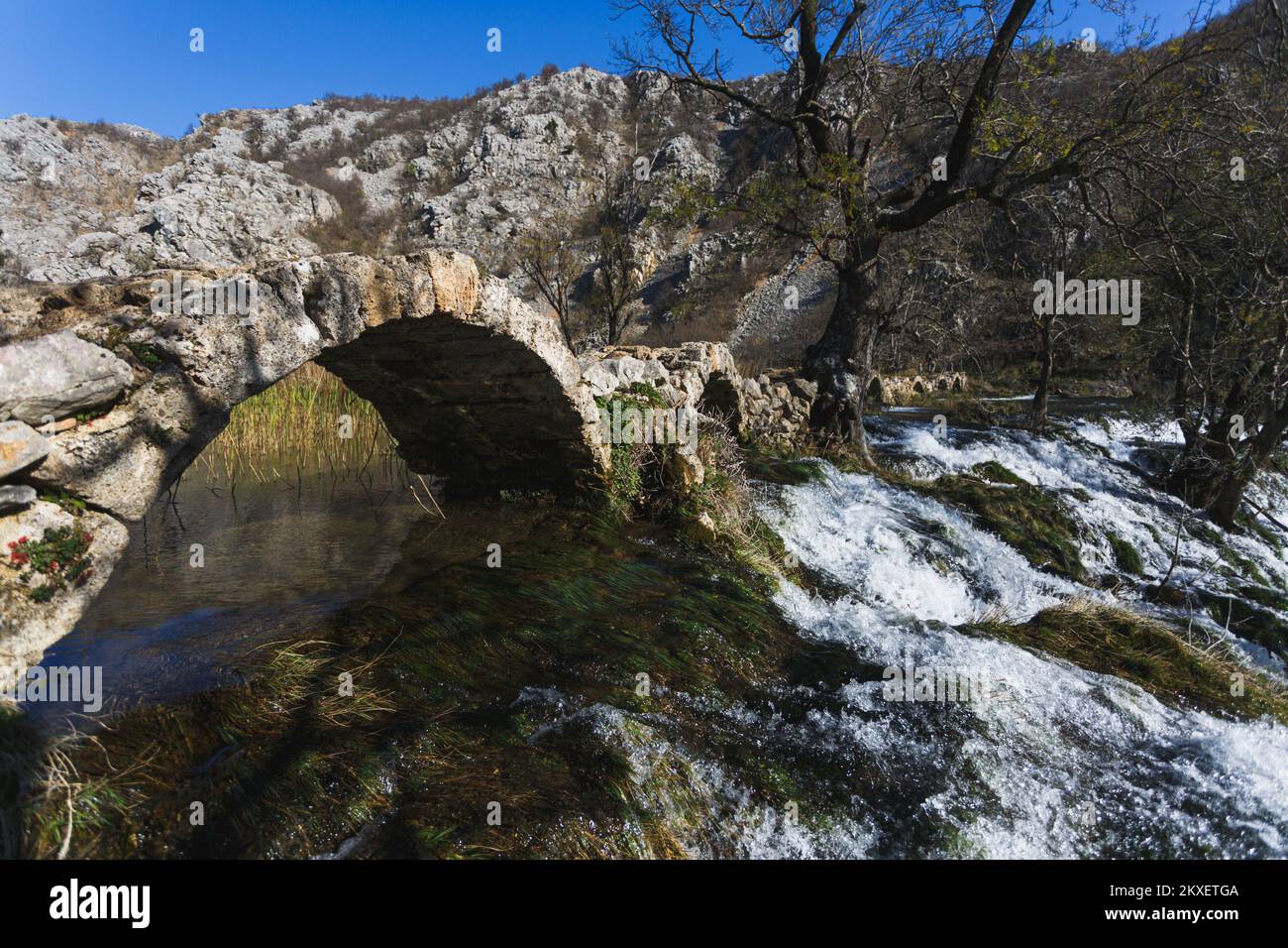 16.03.2020., Croatia, Golubic - Just over an hour's drive from Zadar, Kuda's bridge is located ...