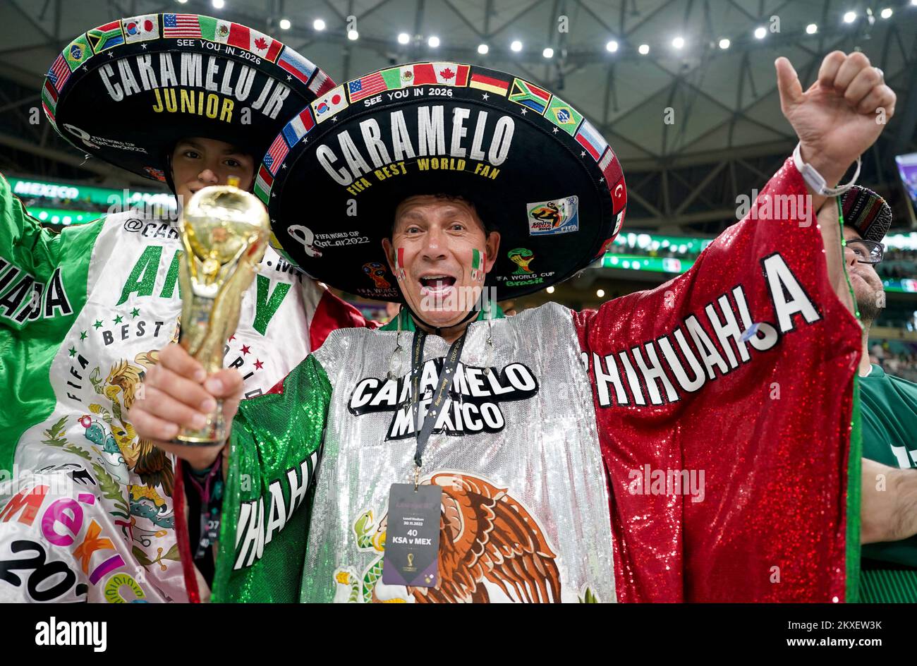 Mexico fans in the stands before the FIFA World Cup Group C match at ...