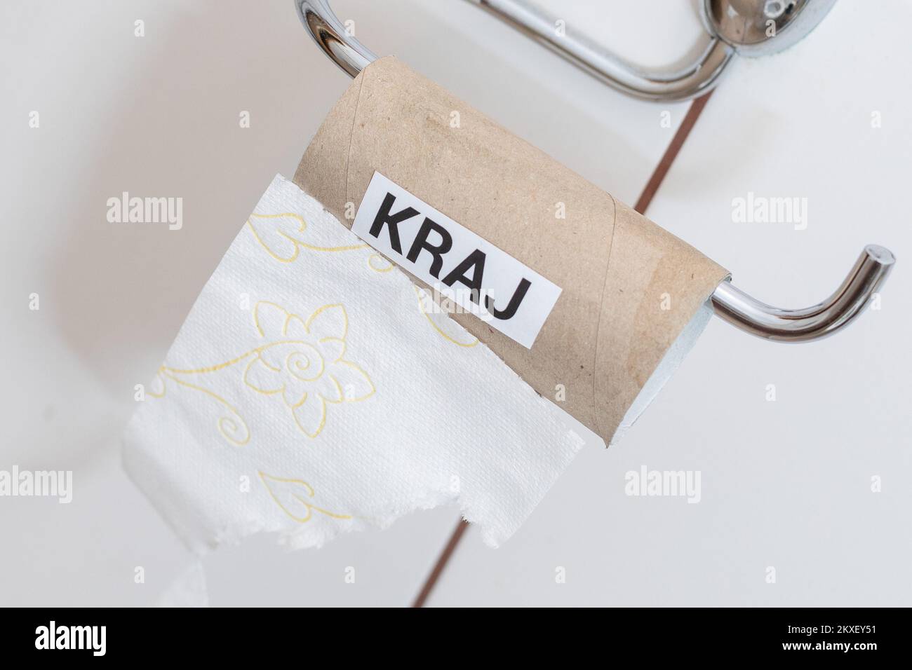 20.03.2020., Zagreb, Croatia - Toilet paper, very popular article ...