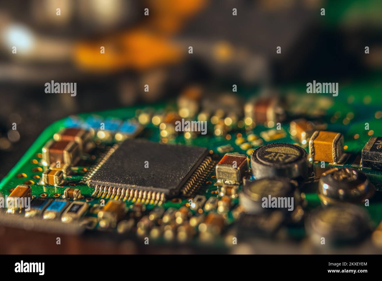 Background image texture of Motherboard digital microchips Stock Photo ...