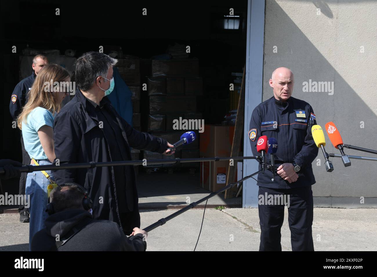21.03.2020., Zagreb, Croatia - A part of the first shipment of a ...