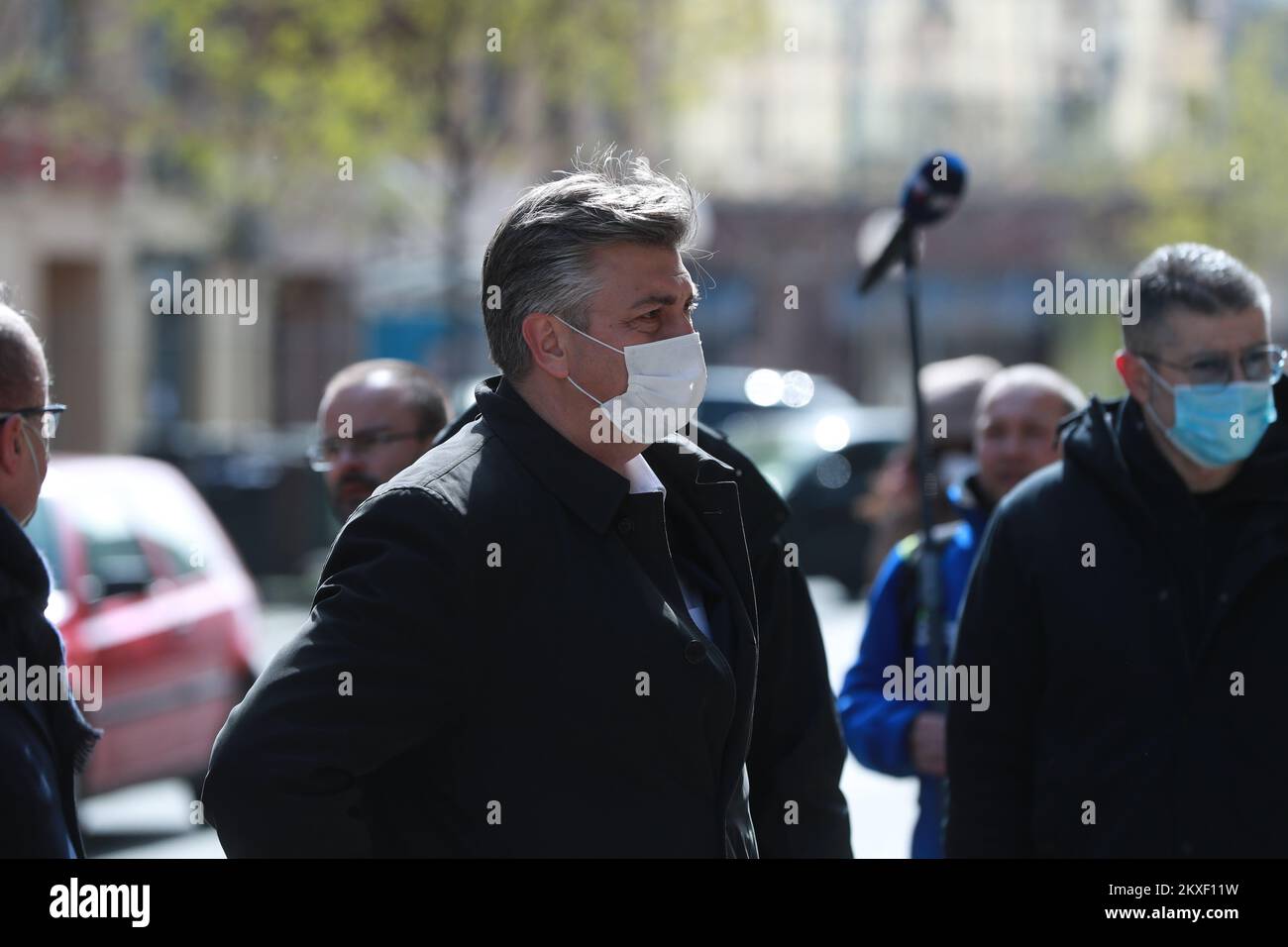22.03.2020., Croatia, Zagreb - Prime minister Andrej Plenkovic visit an ...