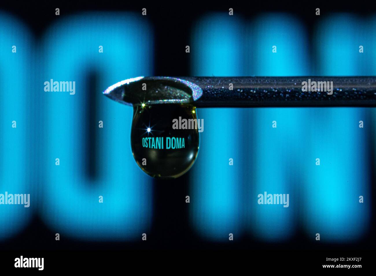 27.03.2020., Zagreb, Croatia - Illustration for coronavirus COVID-19 ...