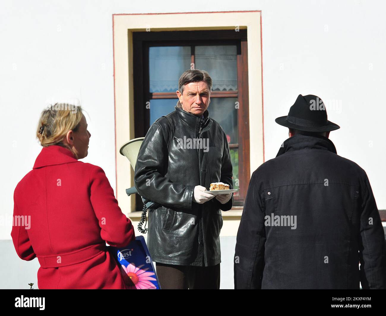 31.03.2020., Logatec, Slovenia - Slovenian President Borut Pahor visits ...