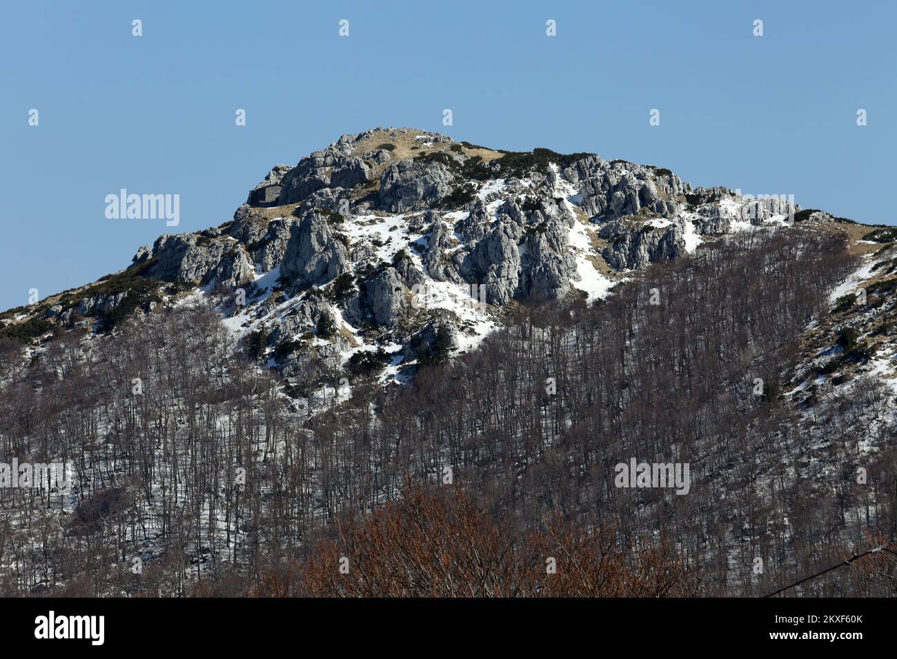 03.04.2020., Rijeka, Croatia - Small family ski resort Platak near ...