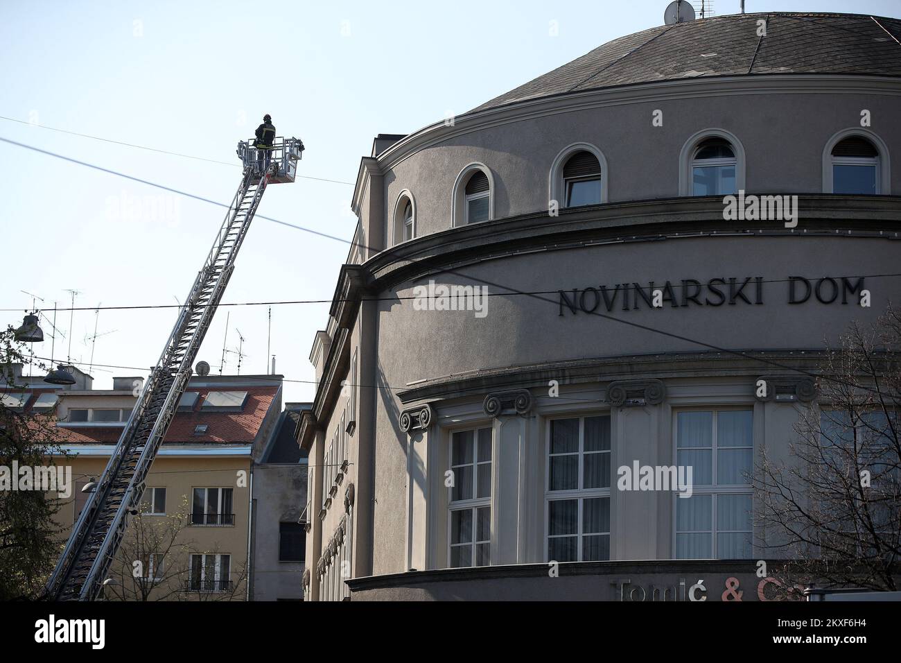 04.04.2020., Zagreb, Croatia - Rooftops and buildings damaged in ...