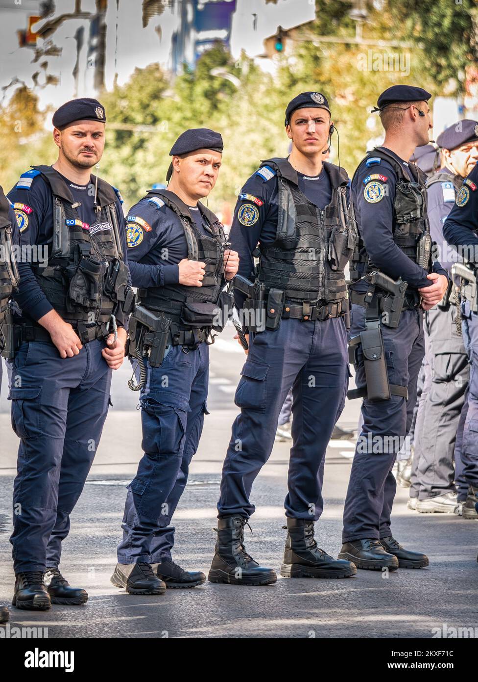Bucharest, Romania - October 2022: : Police officers and Gendarmerie or ...