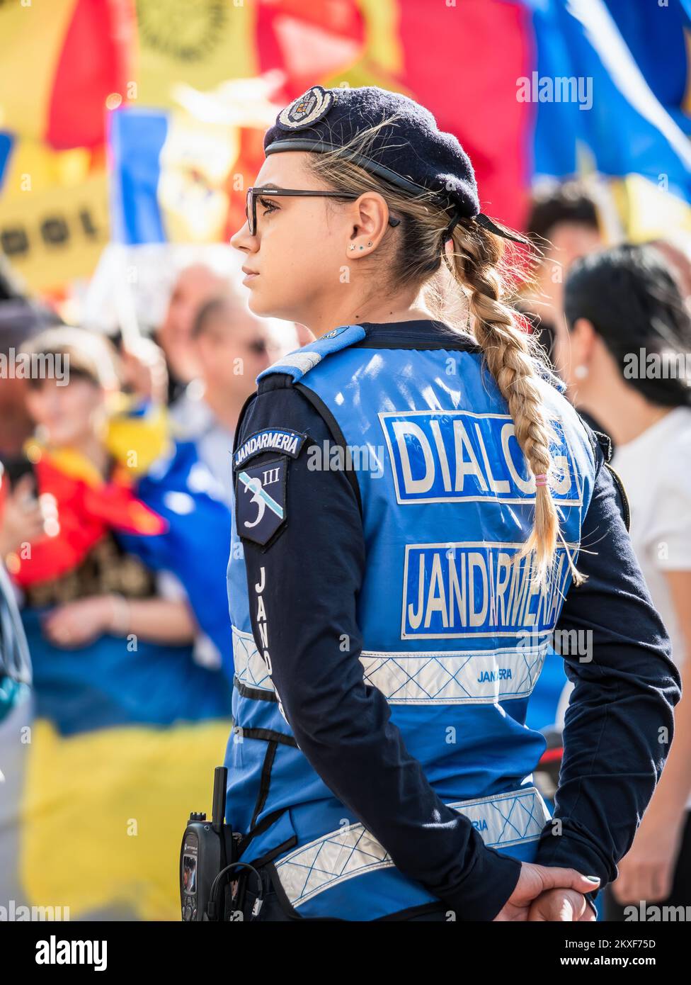 Bucharest, Romania - October 2022: : Female police officers and ...