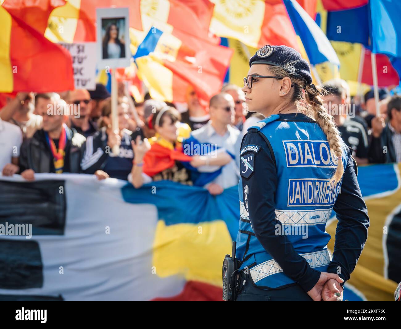 Bucharest, Romania - October 2022: Female police officers and ...