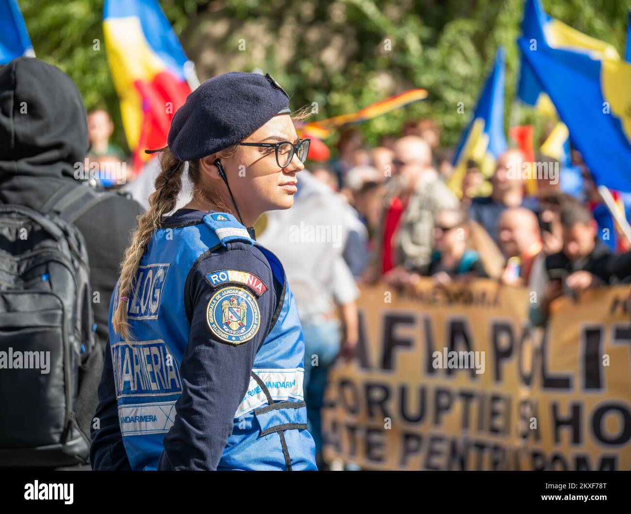 Bucharest, Romania - October 2022: Female police officers and ...