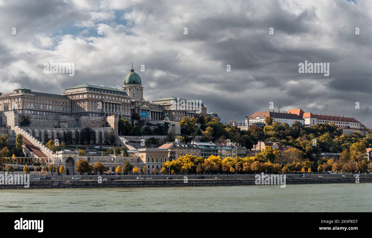 Budapest, Hungary - 4 October, 2022: view of the Danube River and the ...