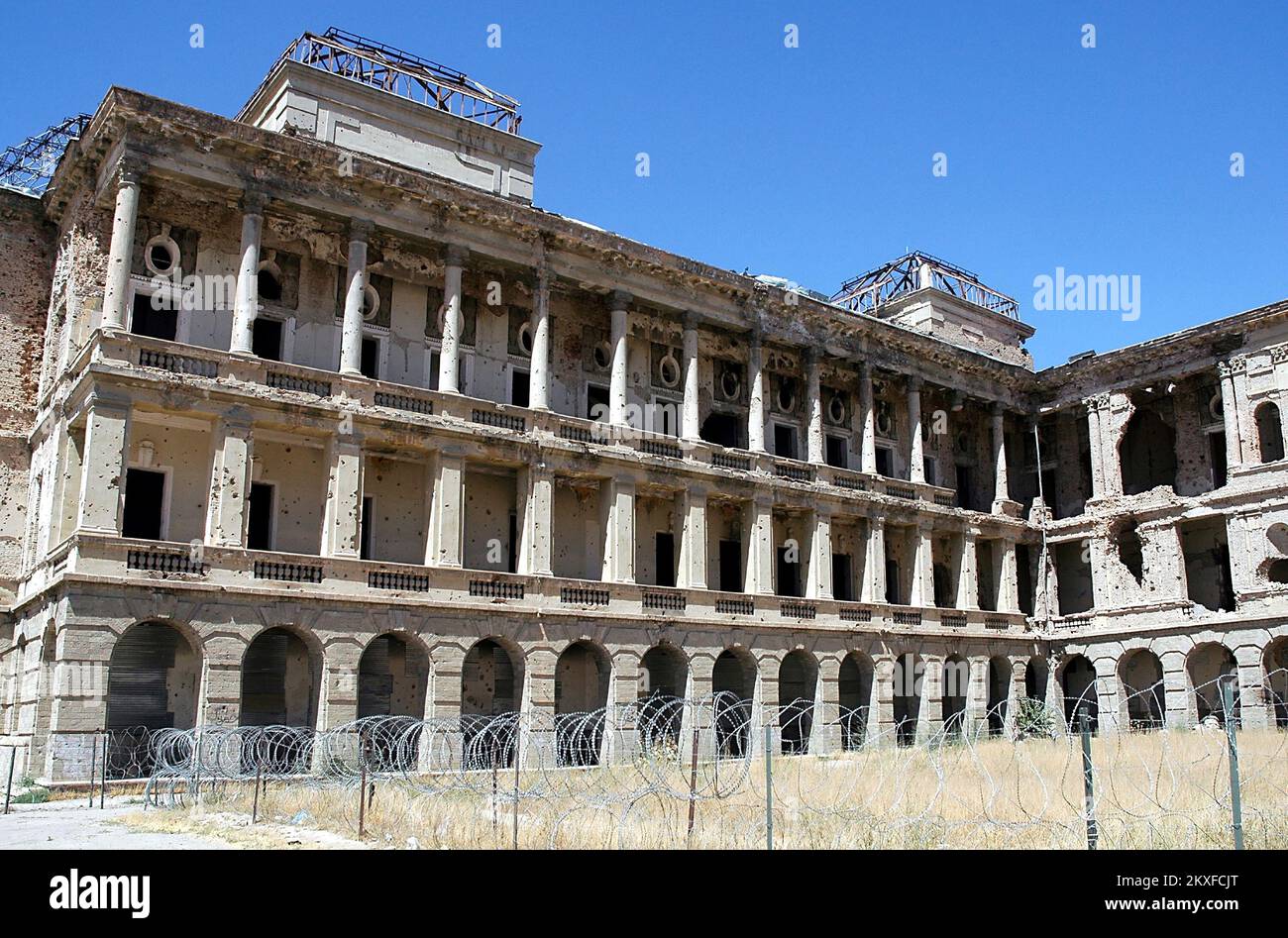 The Darul Aman Palace in Kabul, Afghanistan in 2005. The palace ...