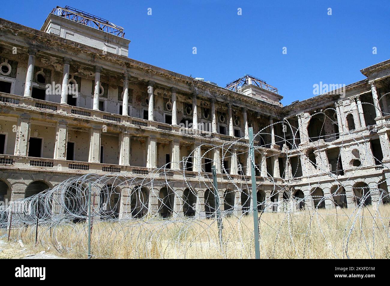 The Darul Aman Palace in Kabul, Afghanistan in 2005. The palace ...