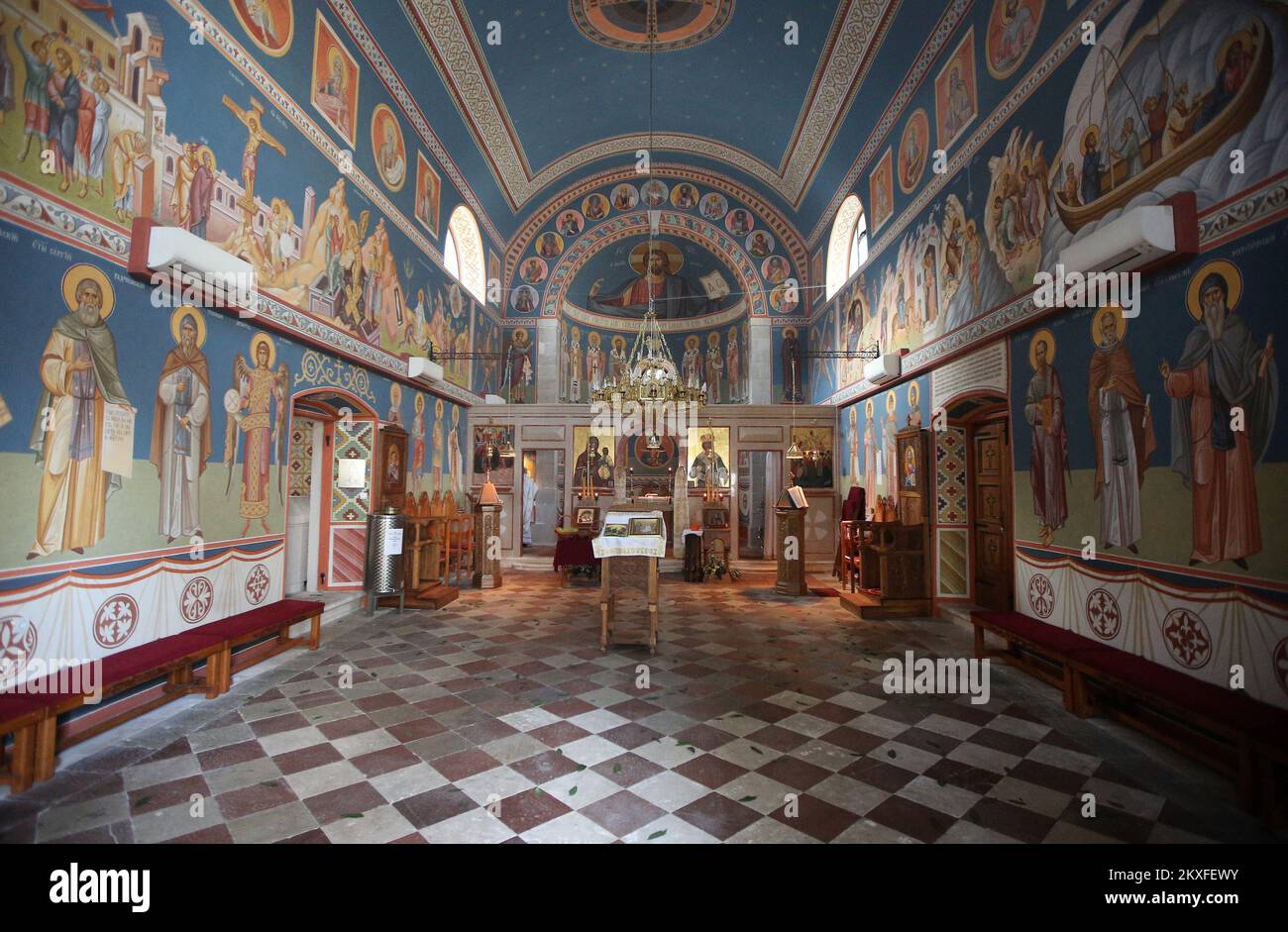 19.04.2020., Sibenik, Croatia - At the Orthodox Easter, Archpriest ...
