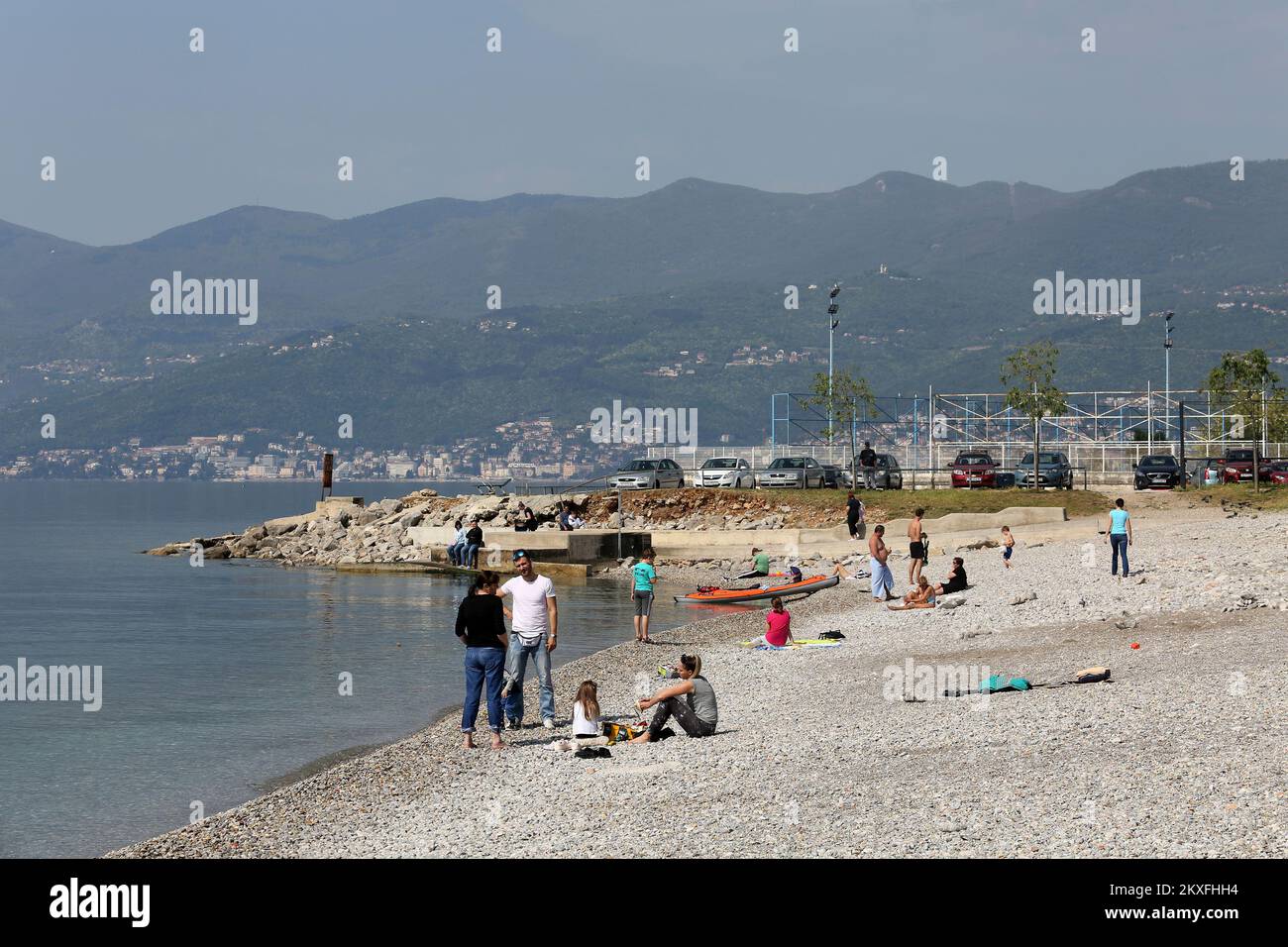 25.04.2020., Croatia, Rijeka - Sunny spring day at Kantrida Beach Photo ...