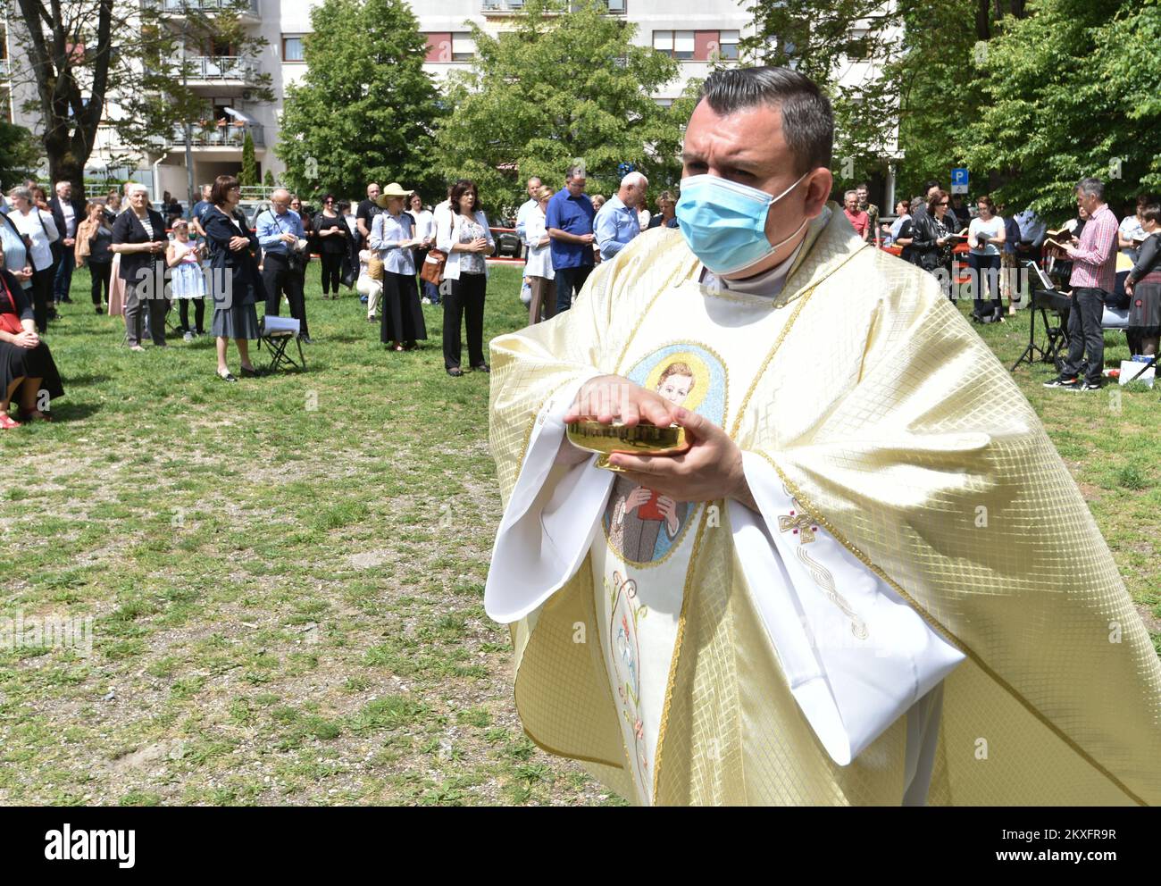 10.05.2020., Zagreb, Croatia - On the occasion of the feast of the ...