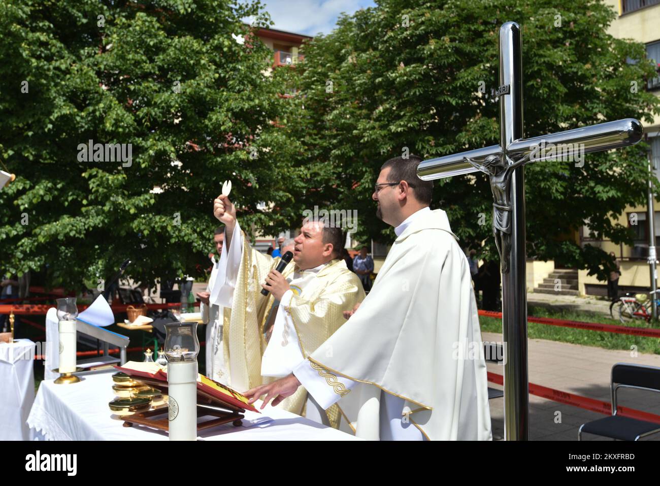 10.05.2020., Zagreb, Croatia - On the occasion of the feast of the ...