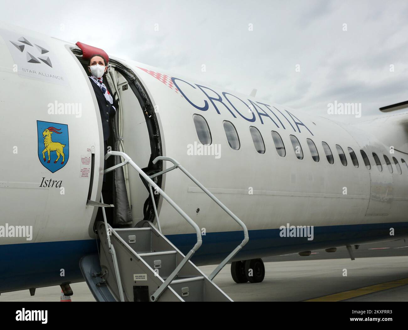 11.05.2020., Croatia, Zagreb - Zagreb - Partial air traffic within ...