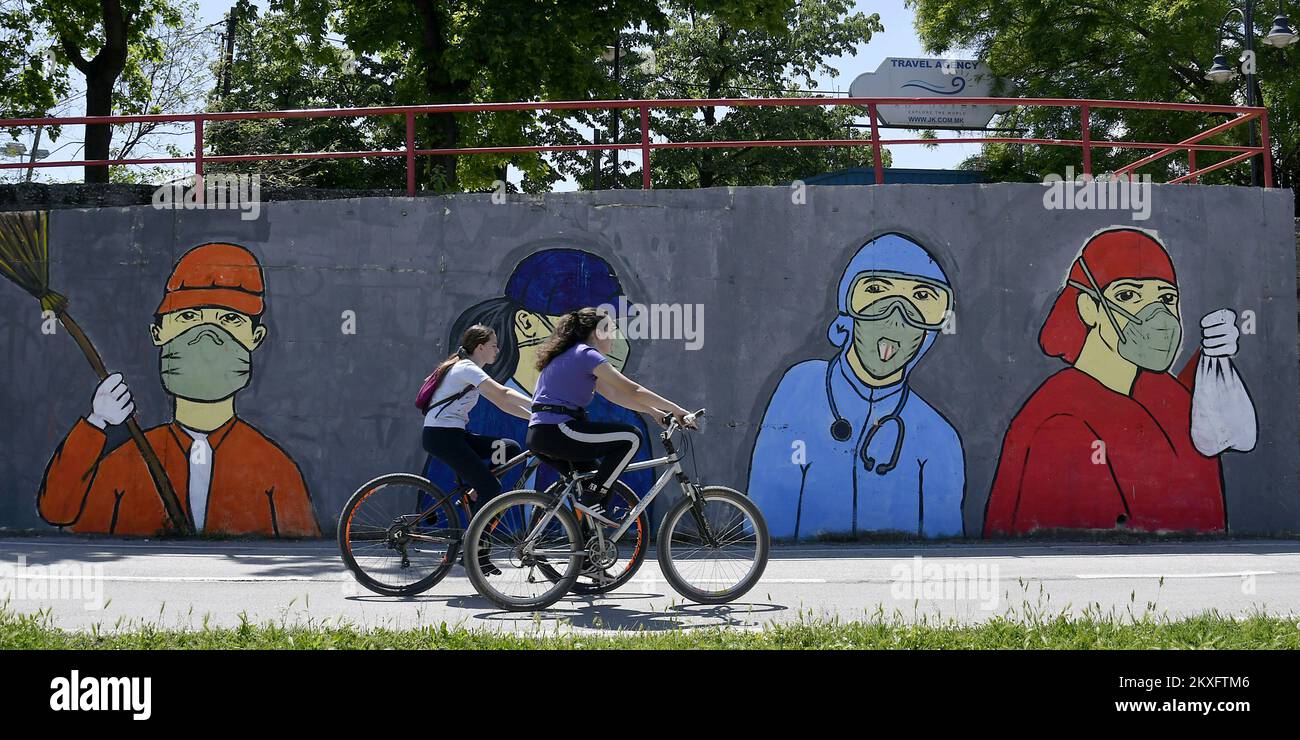 21.05.2020., Skopje, Northern Macedonia - Murals in Skopje inspired by ...