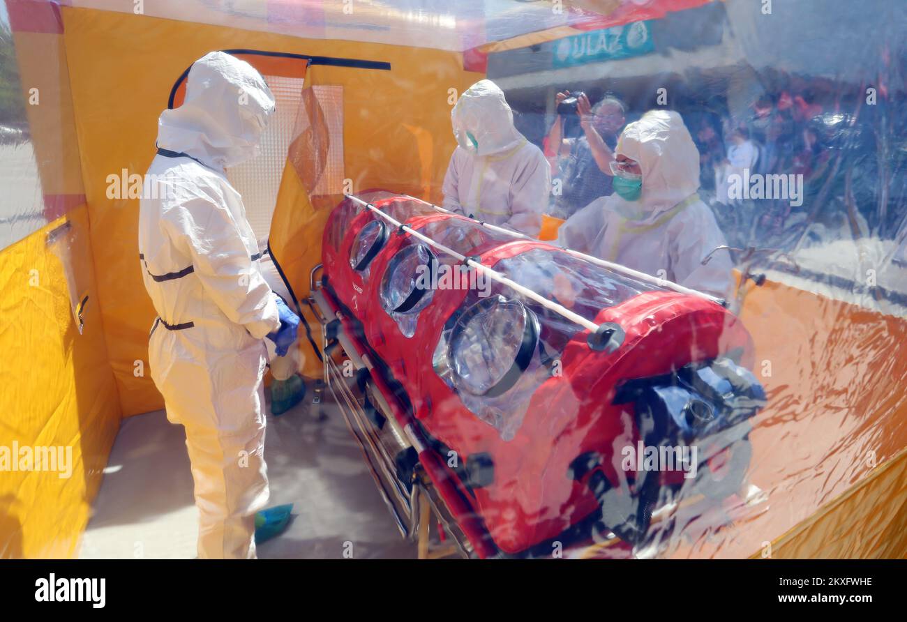 15.05.2020., Karlovac, Croatia - A presentation of decontamination ...
