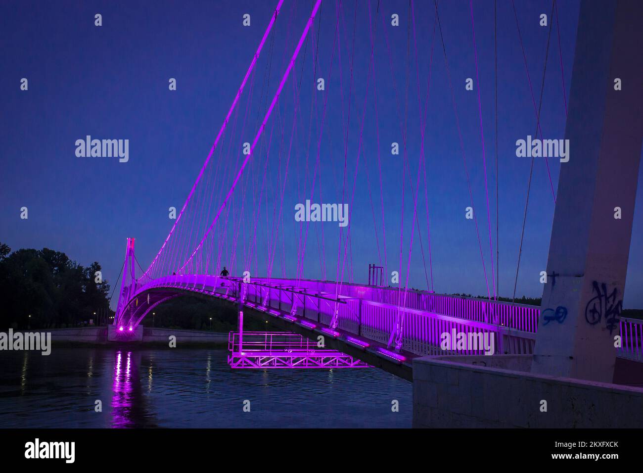 Osijek pedestrian bridge hi-res stock photography and images - Alamy