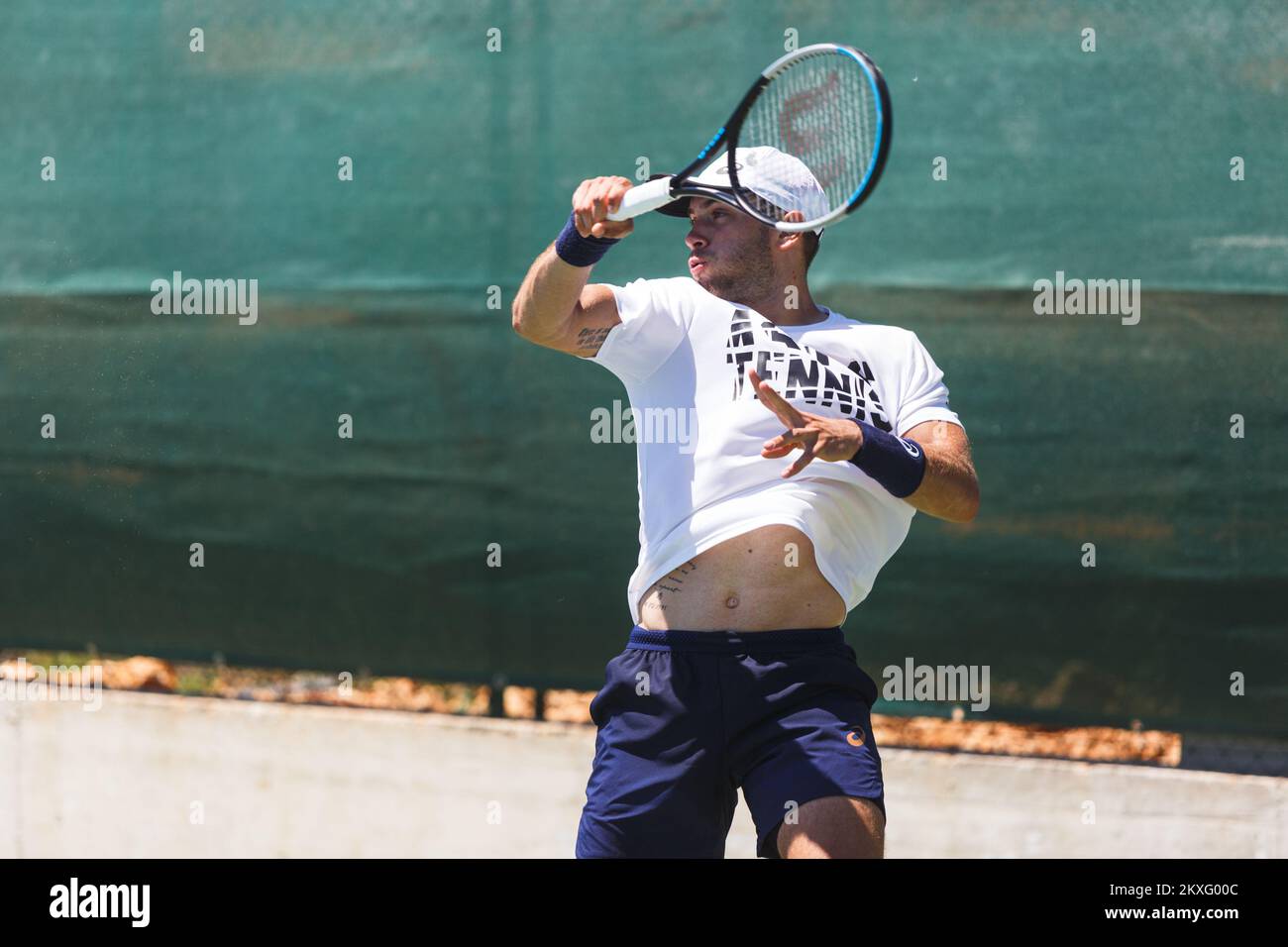 21.05.2020., Zadar - Tennis players Borna Coric and Dino Marcan trained on the grounds of the ...