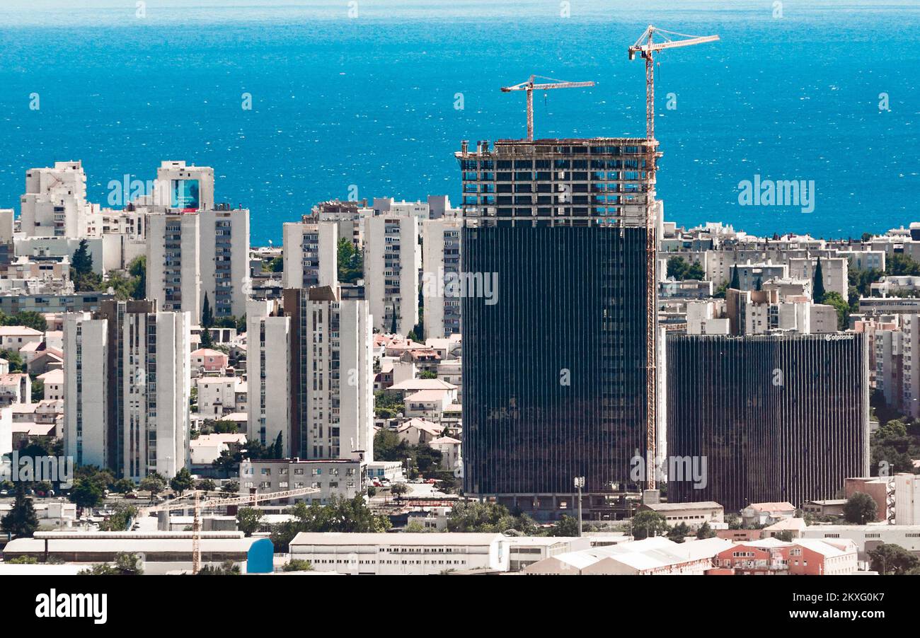 21.05.2020., Split, Croatia - Panoramic View of Split from mountain ...