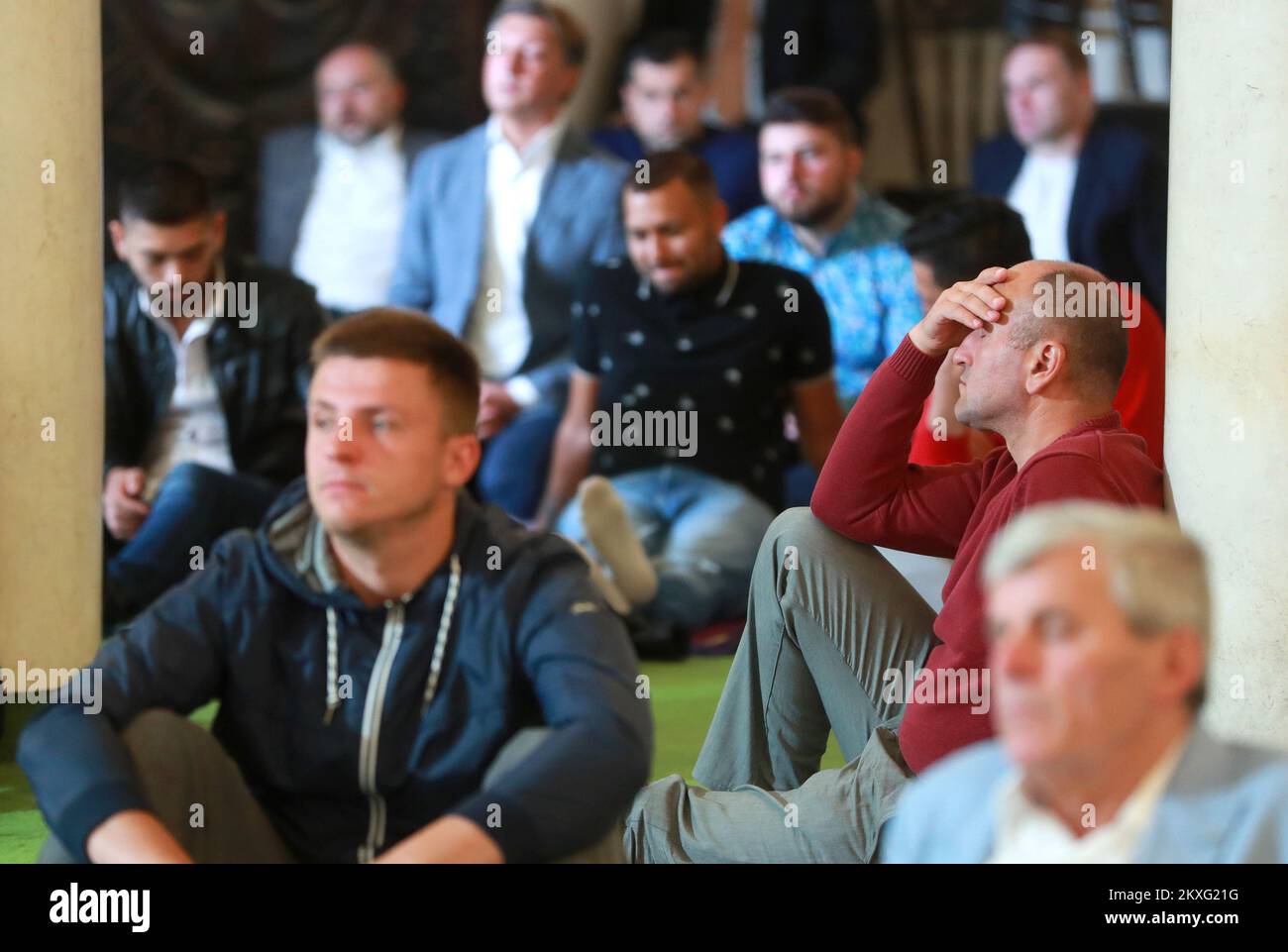 24.05.2020., Zagreb, Croatia - Muslims perform Eid al-Fitr at Zagreb ...