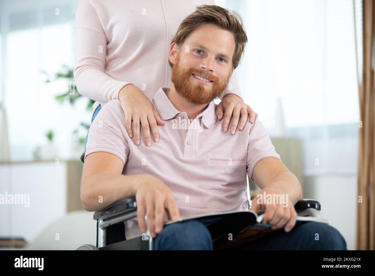 Smiling disabled man in hi-res stock photography and images - Alamy