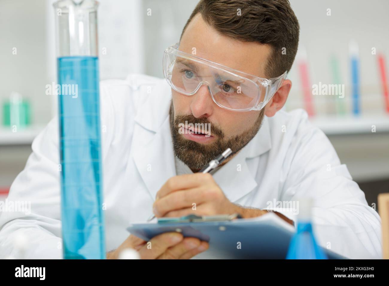 lab technician working with pipette in molecular laboratory Stock Photo ...